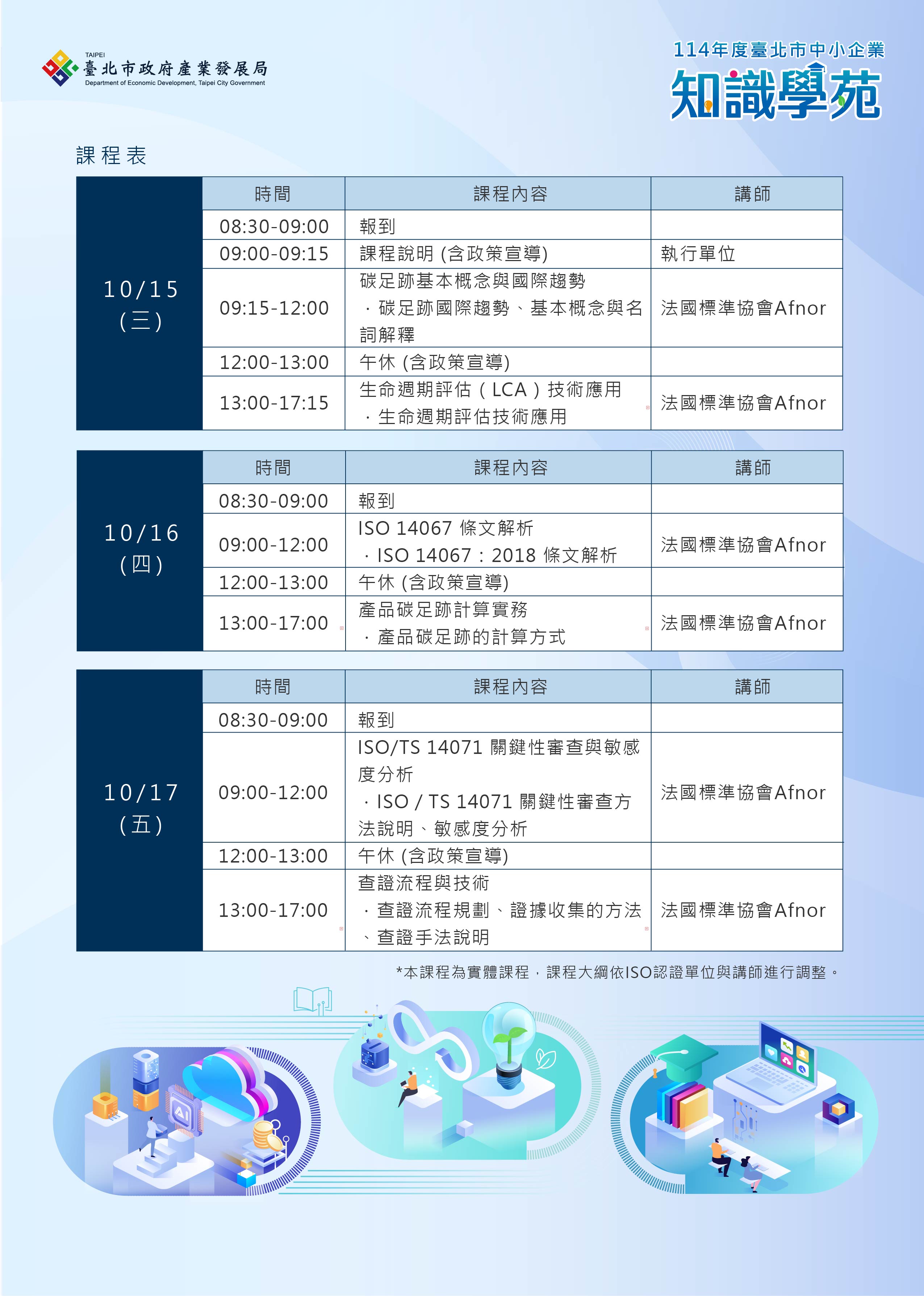 CISA中華民國資訊軟體協會-ISO 14067 產品碳足跡主導查證員培訓_北市中小企業限額限定